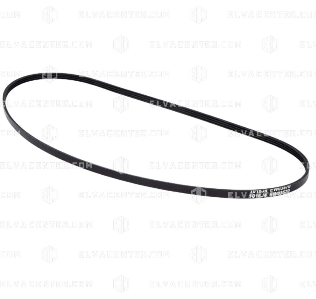 Platte riem met 4 V-ribben voor QKS8 (L=1016 mm, W=9 mm, H=3,5 mm ...
