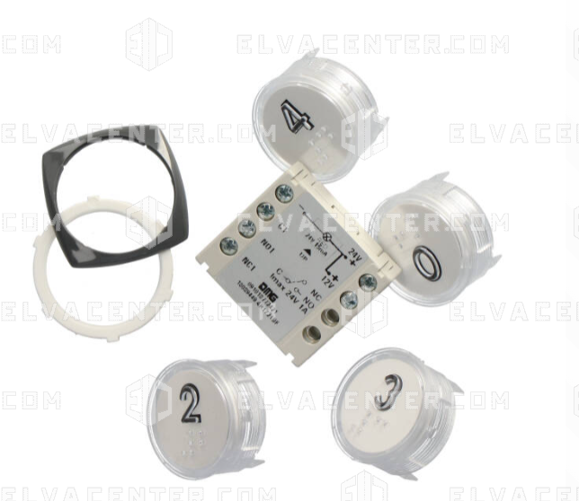 DMG, push button BF BS (old model) Braille - "engraving" - Shop Elvacenter