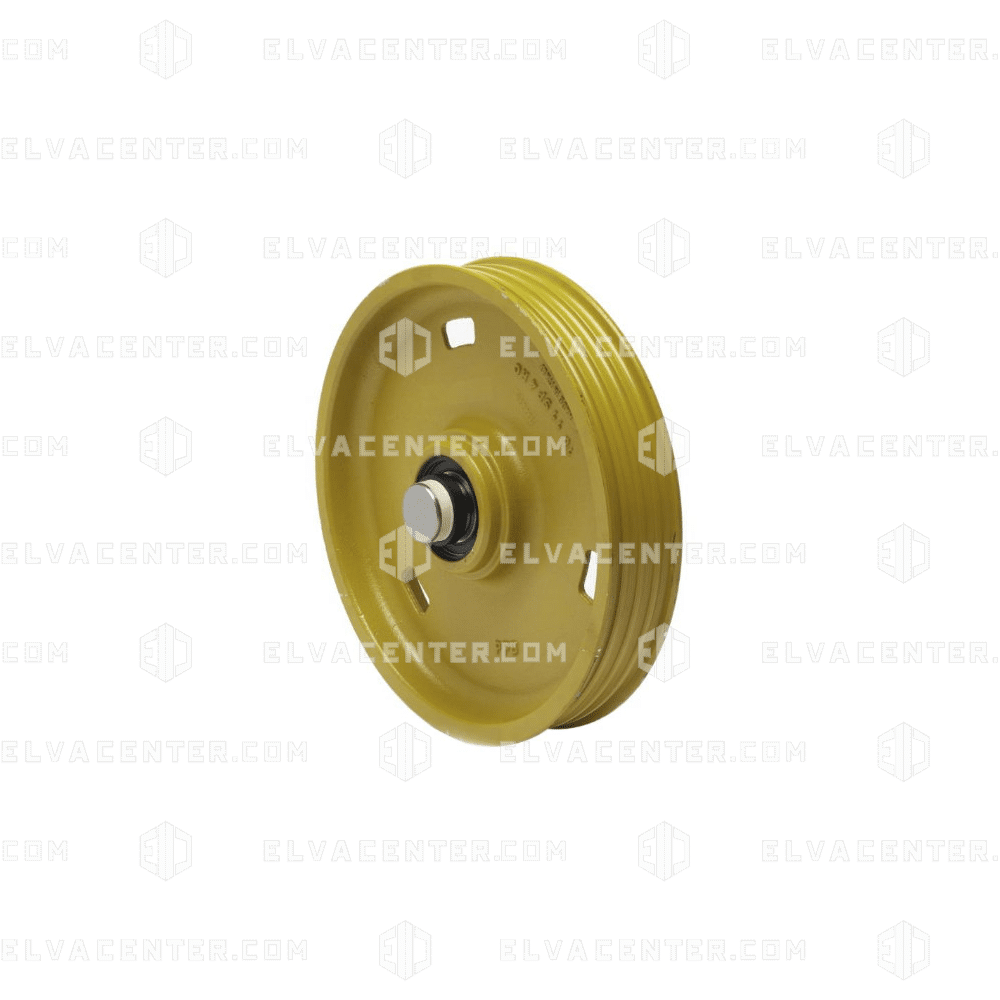 PFB, Solid sheave ?400mm, 3 grooves for ropes ?10mm + removable shaft ...