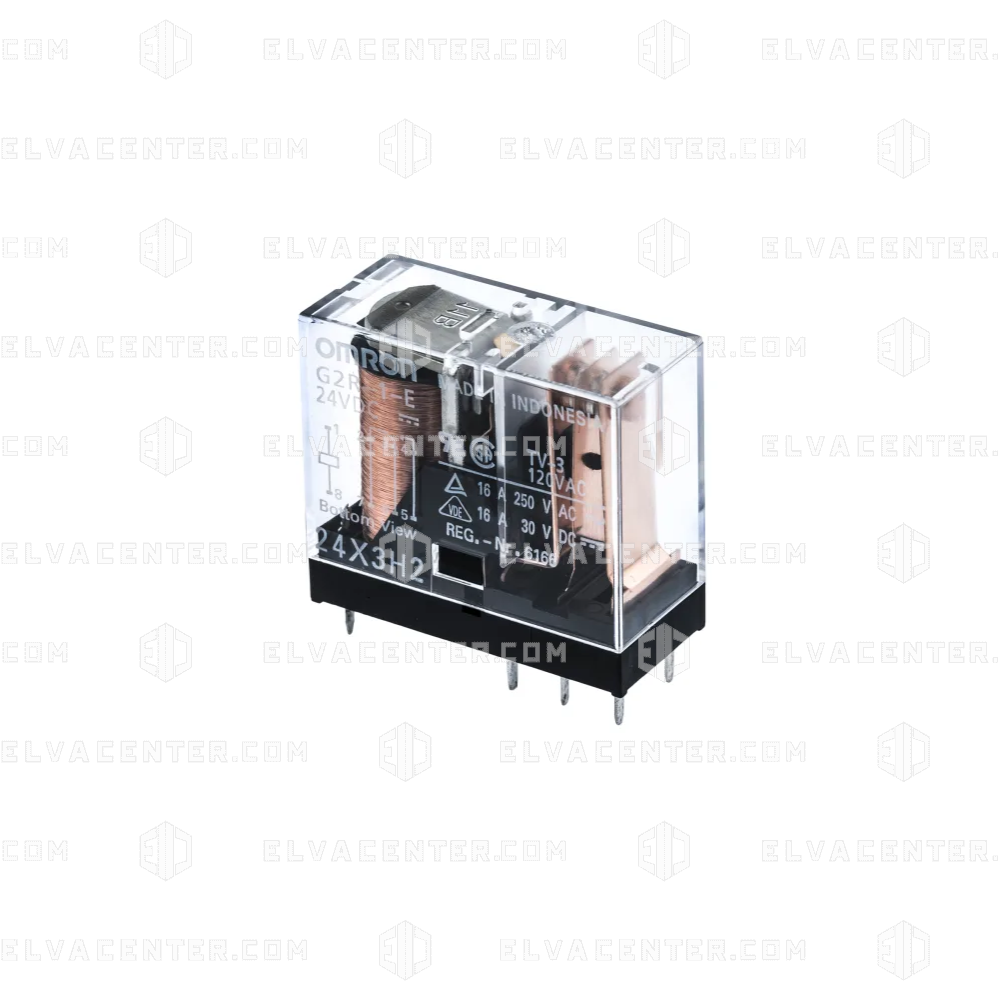 Omron, relais PCB - 24Vdc - 8 pins - 16A - Shop Elvacenter