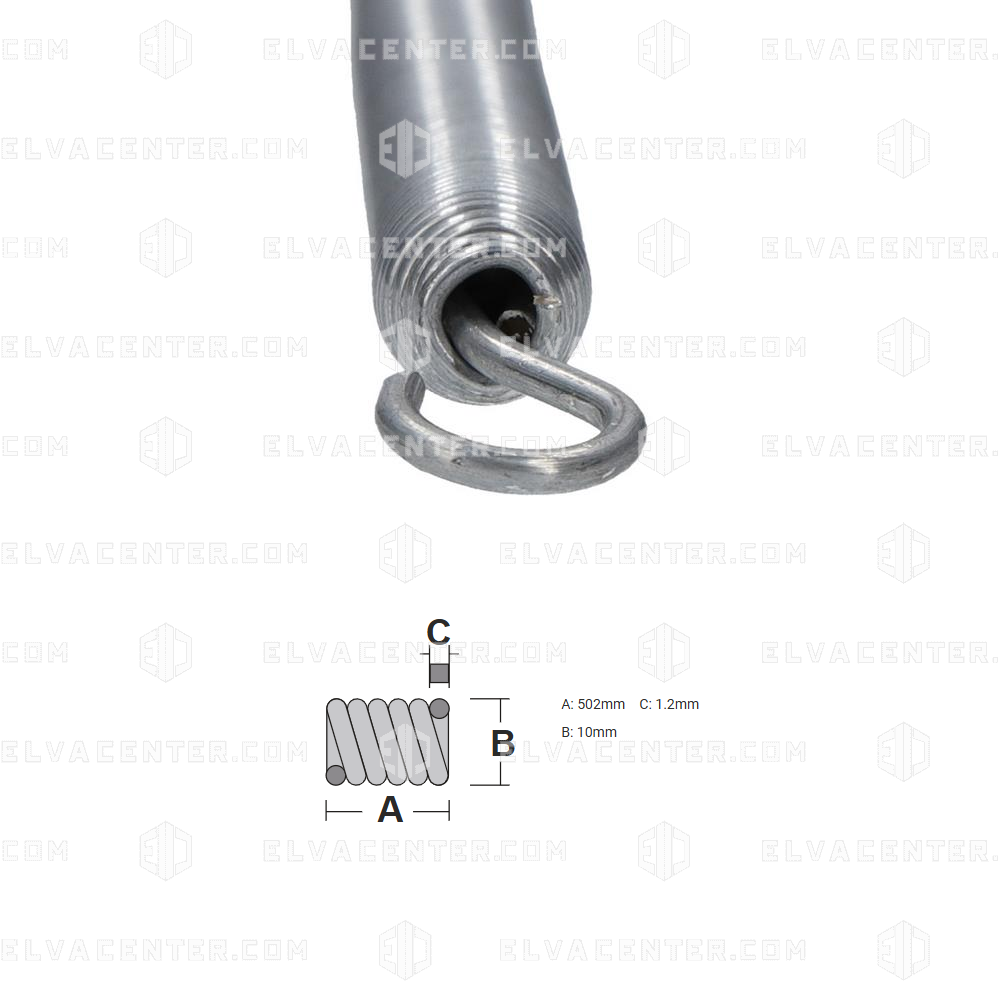 Selcom, Door spring - Augusta Evo/Aries - CO=900 mm - Shop Elvacenter