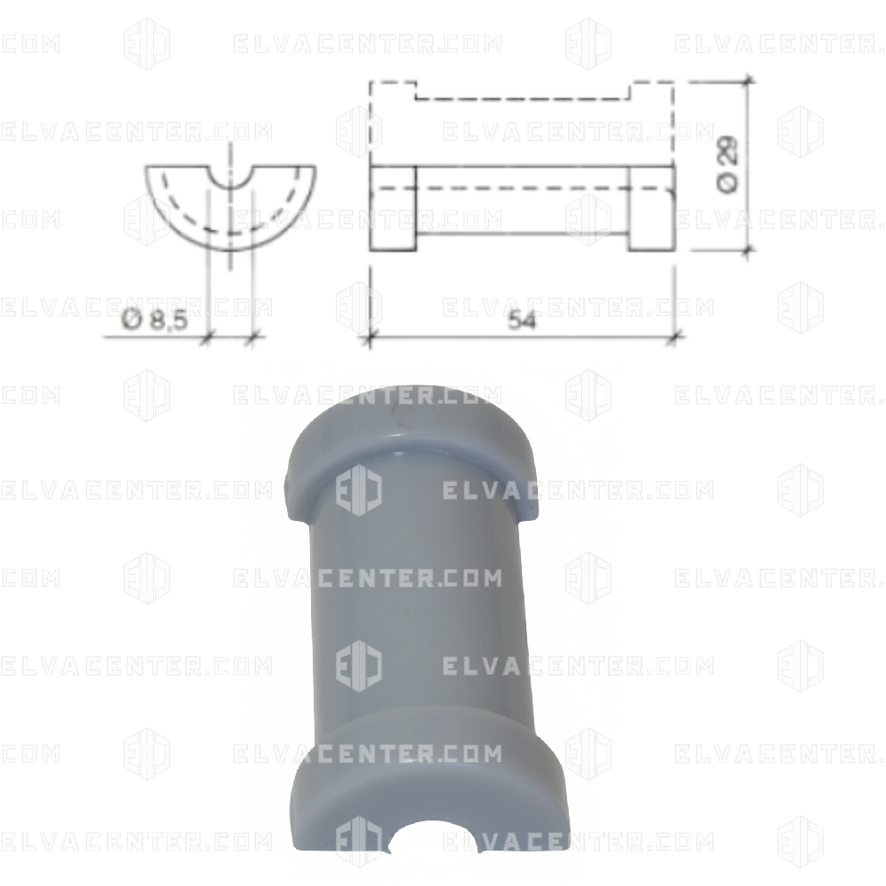 Rope guide counterweight insert (1 pc - order per 2 pcs) - Shop Elvacenter