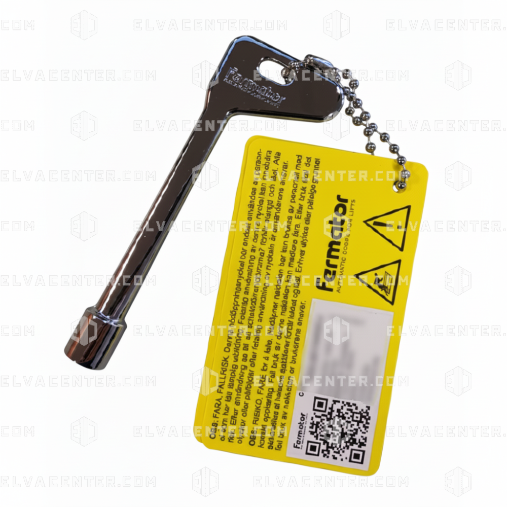 Fermator, Unlocking key triangle - L=110mm - Shop Elvacenter